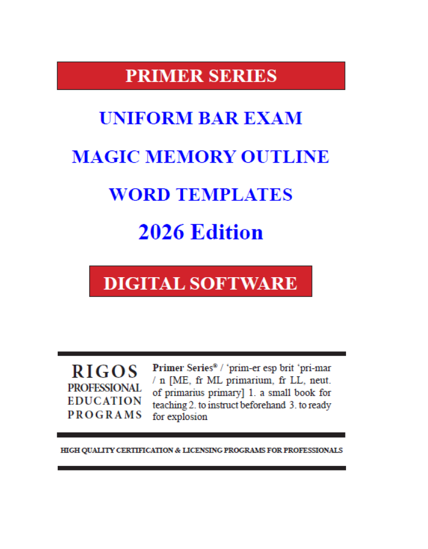 UBE Magic Memory Outline Word Templates Software (2026 Edition) – Rigos ...